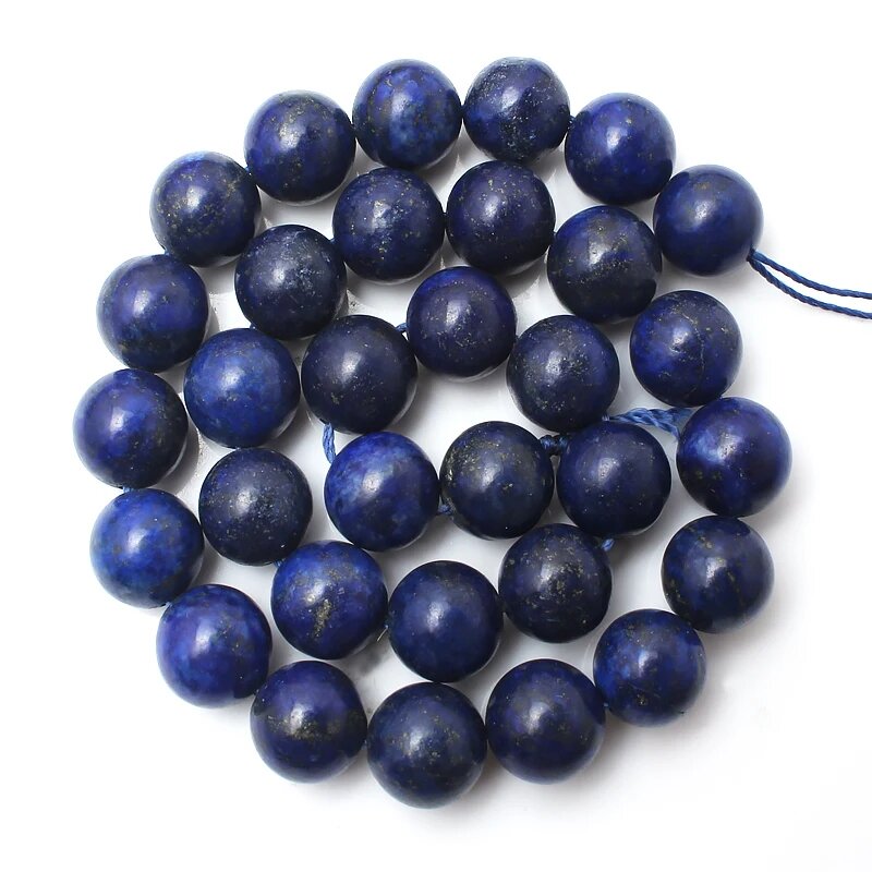 Бусины АOHAYOOMQ тигровый глаз 4-12 мм Темно-синий, 6mm about 61pcs, Lapis lazuli