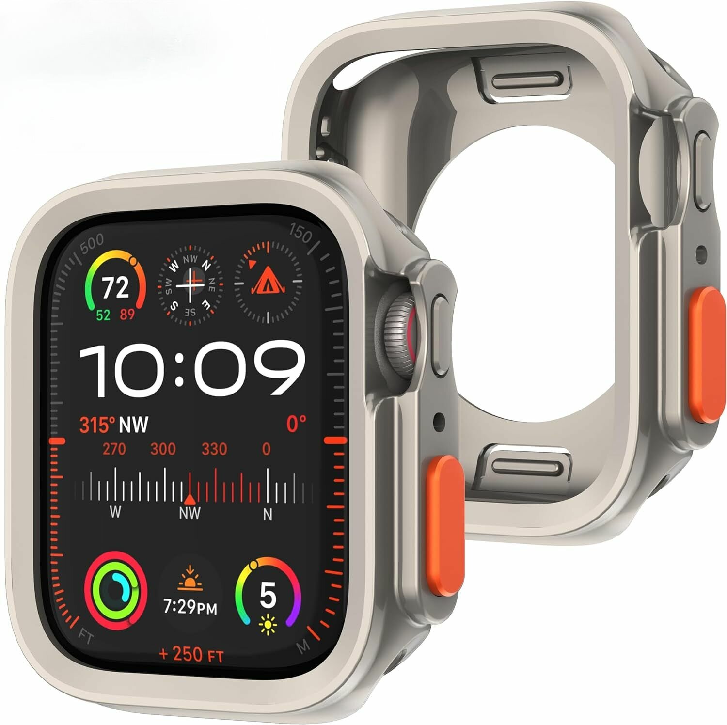 Чехол для часов из ТПУ для Apple Watch Series 9 8 7 6 5 4 Series SE SE 2 SE 3 45 мм 44 мм