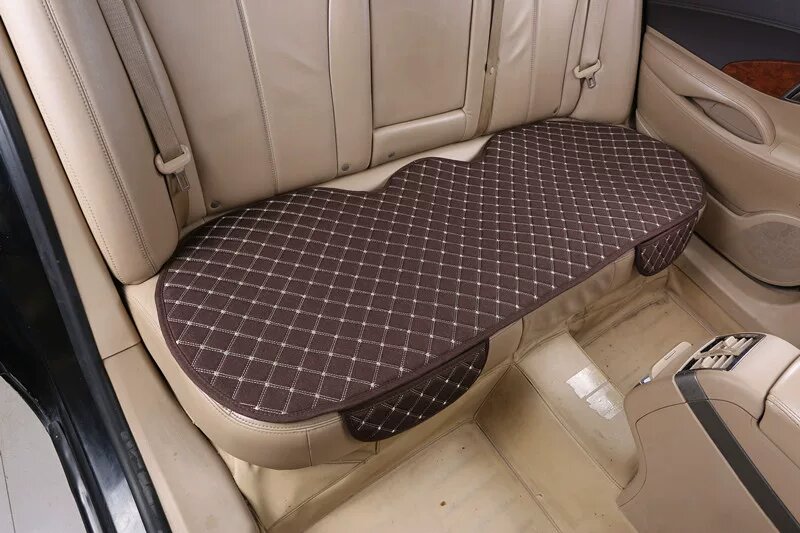 Комплект из трех накладок на автомобильные сиденья без спинки, простой и легкий в установке, подходит для всех сезонов,