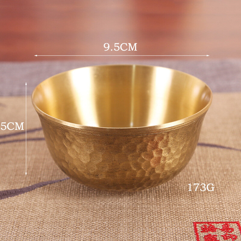 Медная чаша, латунная подвесная чаша, 12cm больших столовых приборов, домашние принадлежности, рукоделие, оптовая продажа, чистая медная чаша для лапши, суповая чаша