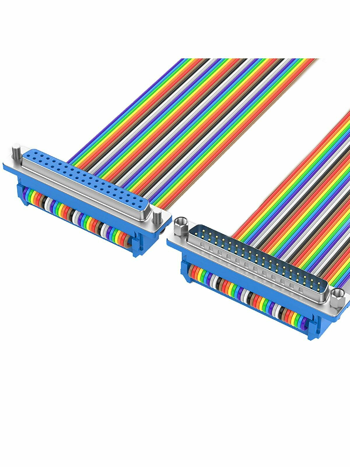 Разъемы кабеля передачи данных DB37 Male/ Female Проводная линия удлинителя D-Sub 37Pin Line