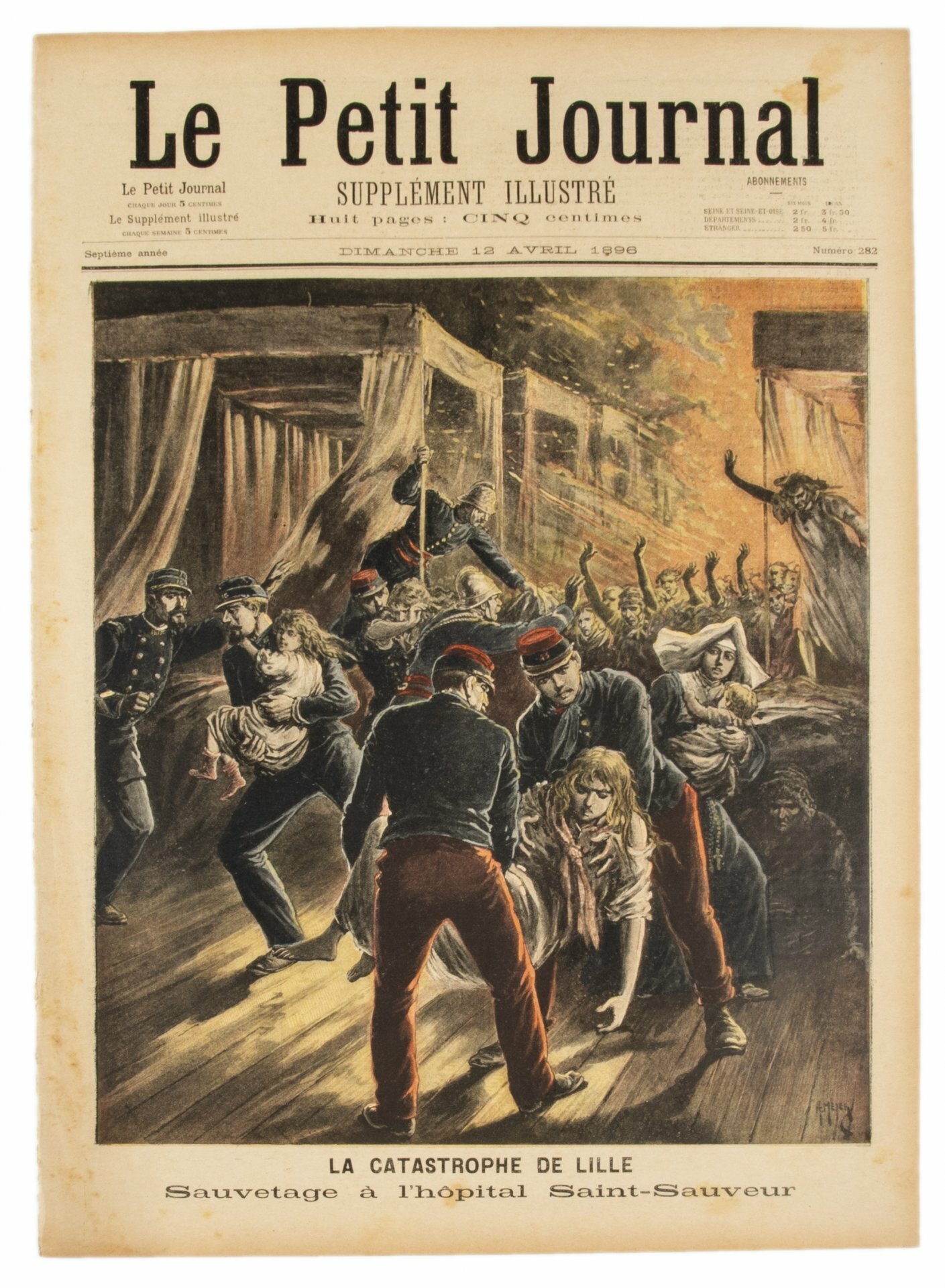 Газета "Le Petit Journal" выпуск № 282 от 12 апреля 1896