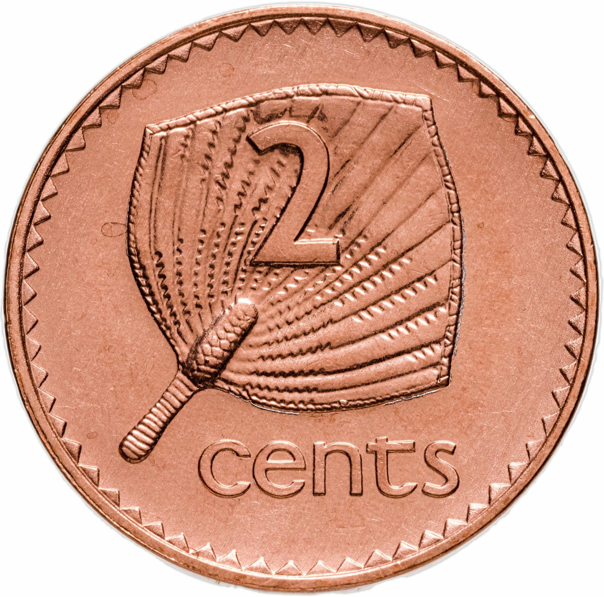 Фиджи 2 цента 1969-2008, Бронза, в сохранности AU-UNC