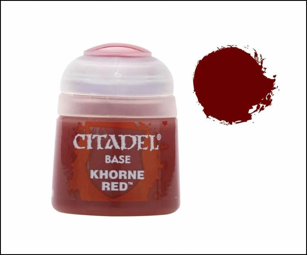 Акриловая краска (12мл) Цитадель Citadel Base - Khorne Red