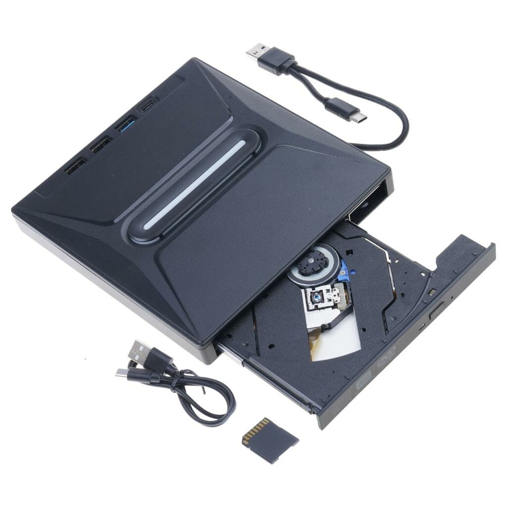 Функция записи внешних дисков USB3.0 7 В 1 Внешний дисковод для ноутбука