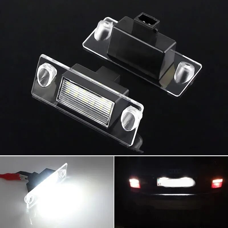 2шт Canbus LED Подсветка номерного знака для Audi A3 A4 B5 96-01 S5 B5 S3/Sportback 97-03 A4/S4 Avant Подсветка номерного знака автомобиля