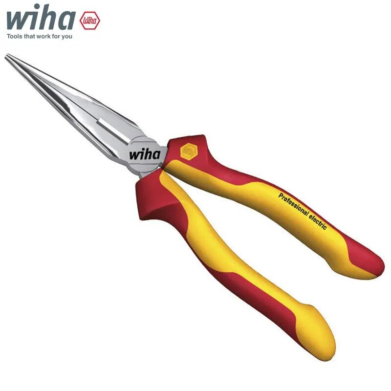 Wiha 26720 1000V Изолированные длинногубцы 160 мм хром-ванадиевый сплав