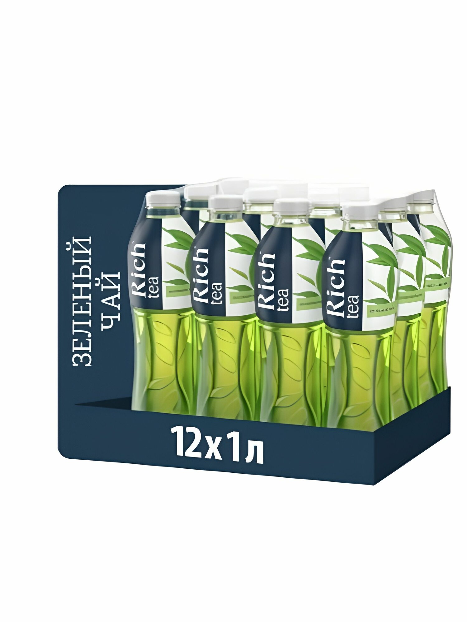 Холодный чай Rich tea зеленый, 1л. Упаковка 12 шт.