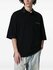 Рубашка AMIRI Stud-collar polo shirt, размер 48, черный