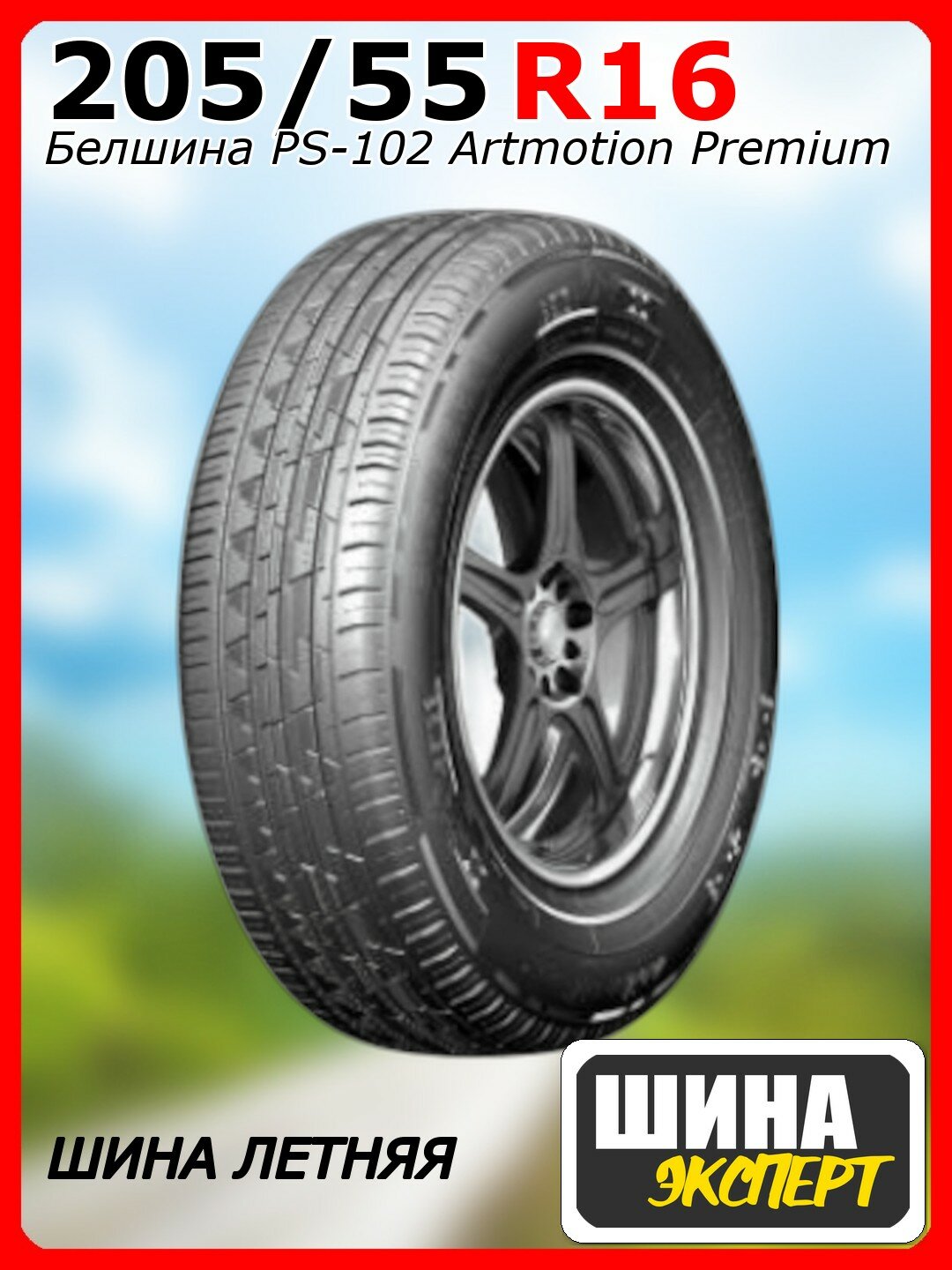 Шина летняя Белшина 205/55/16 V 94 PS-102 Artmotion Premium для легковых автомобилей 259003425