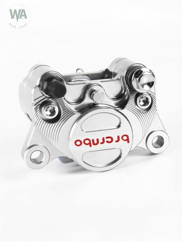 Алюминиевый тормозной суппорт для мотоцикла, 1 шт, серый металлик, CNC‑фрезеровка — апгрейд и замена тормозов