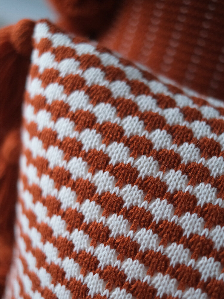 Винтажный стиль вязаная подушка декоративная наволочка шерстяная подушка для спальни подушка для изголовья новая цельная дропшиппинг нордический стиль