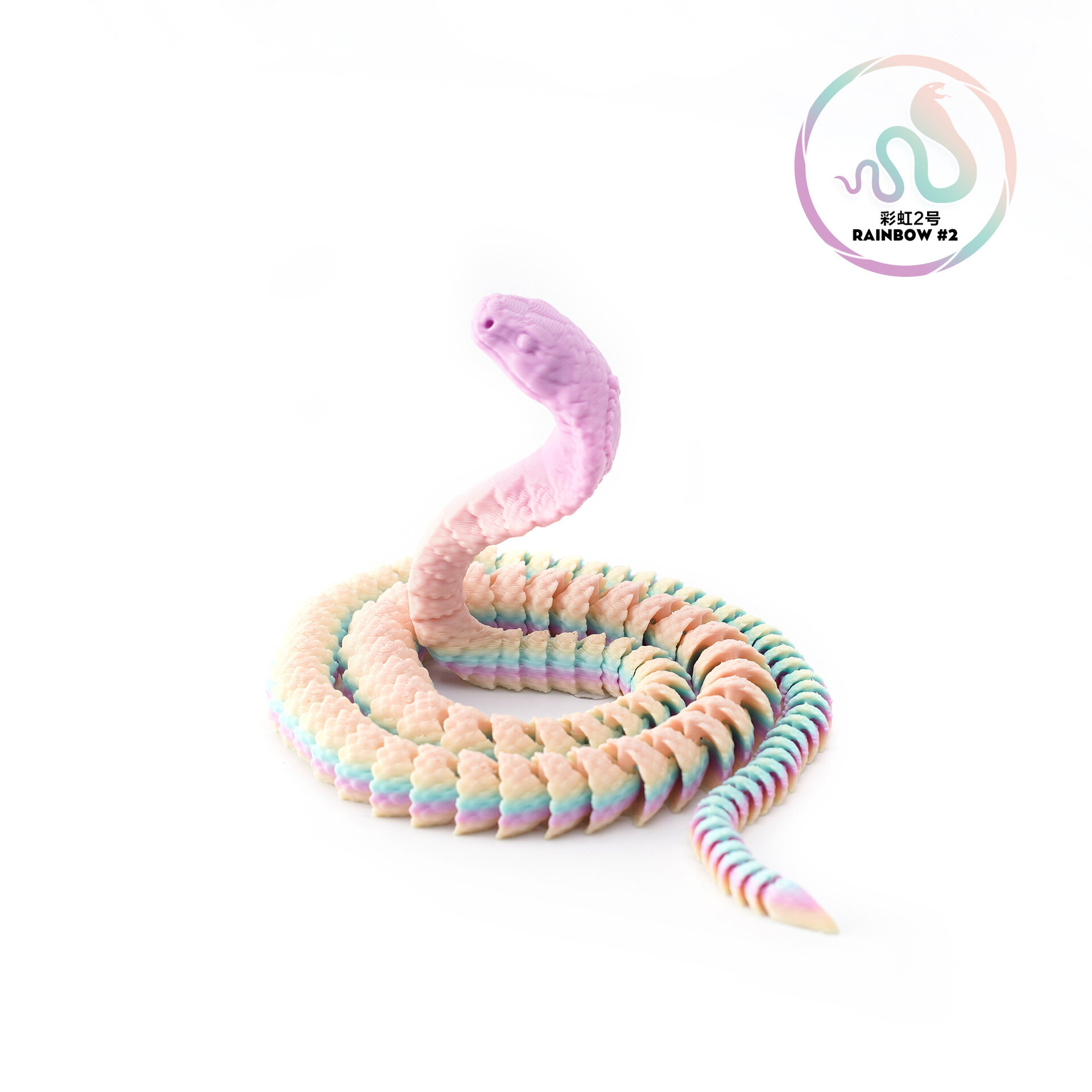 3D-печатная фигурка кобры, популярная, с подвижными суставами, подарок, интернет-знаменитость, креативная статуэтка