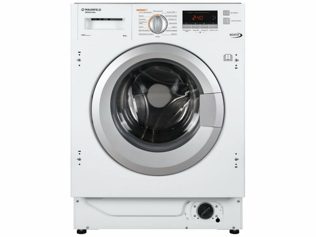 Встраиваемая стиральная машина с сушкой Maunfeld MBWM1486S
