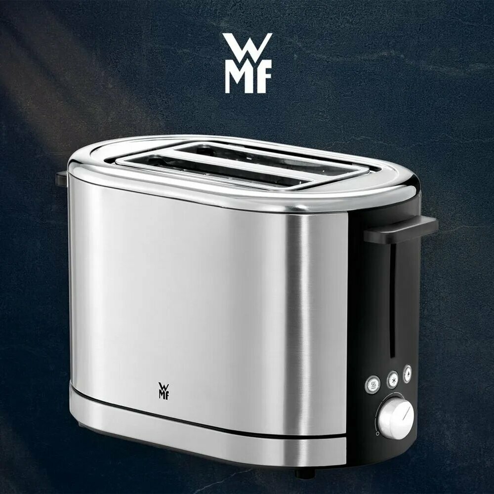 WMF Тостер 0414090011 900 Вт тостов - 2, серебристый