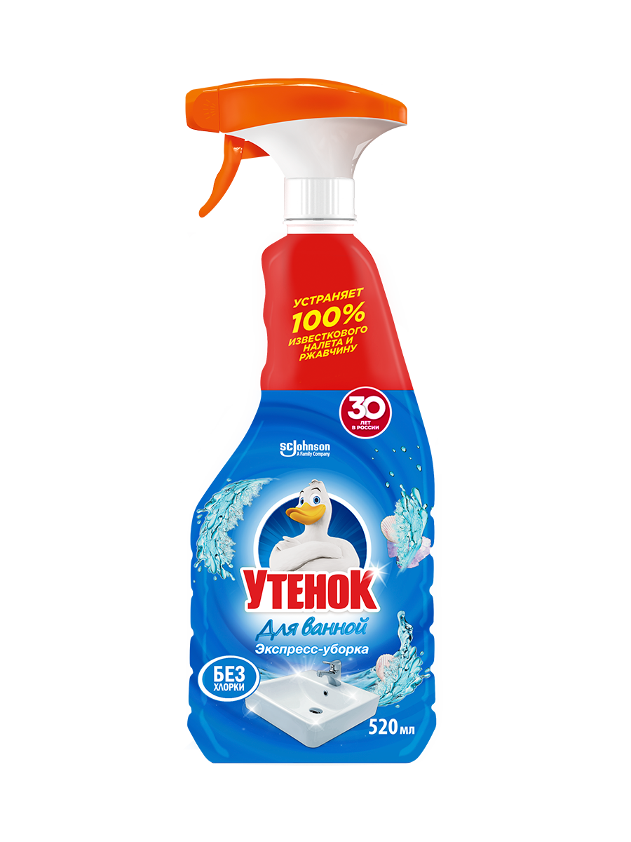 Утенок Чистящее средство для ванной «Экспресс-уборка», триггер 520 мл