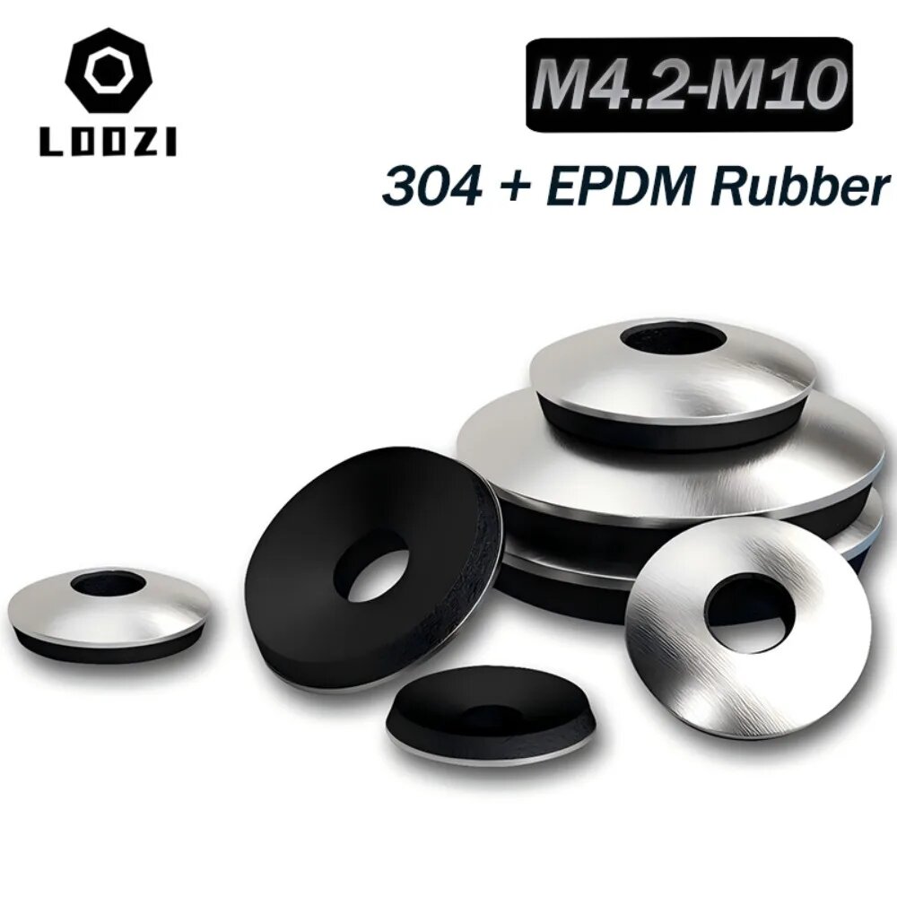 Уплотнительные шайбы LOOZI M4.2 M4.8 M5.5 M6.3 M8 M10 50 шт, M5.5x19mm