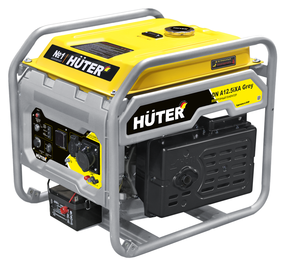 Инверторный генератор Huter DN A12,5iXA Grey, 8 кВт, 220 В, бак 25 л
