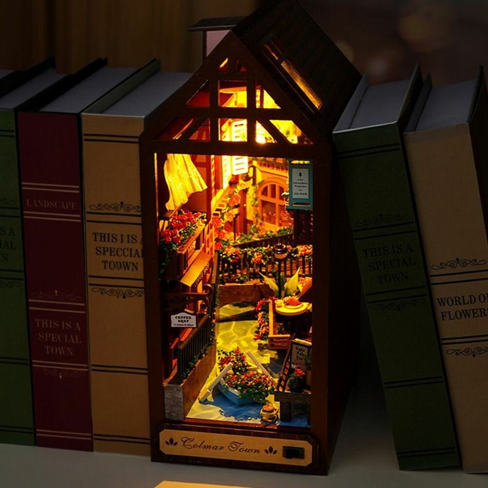 Румбокс книжный деревянный интерьерный мини библиотека конструктор с куполом