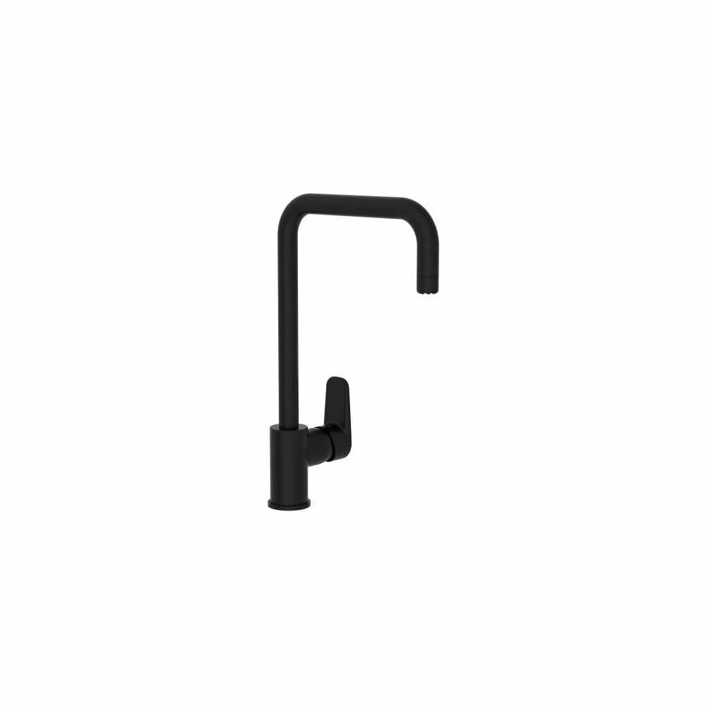 Смеситель для кухни VITRA Flow Soft с изливом U-типа, черный матовый A4342636EXP