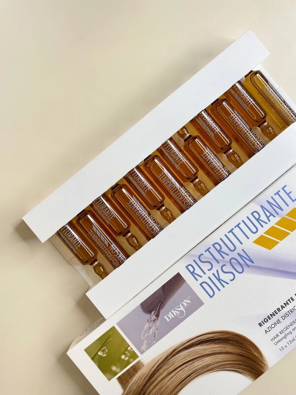 Сыворотка для волос DIKSON ампулы, уход за волосами, RISTRUTTURANTE, 12х12