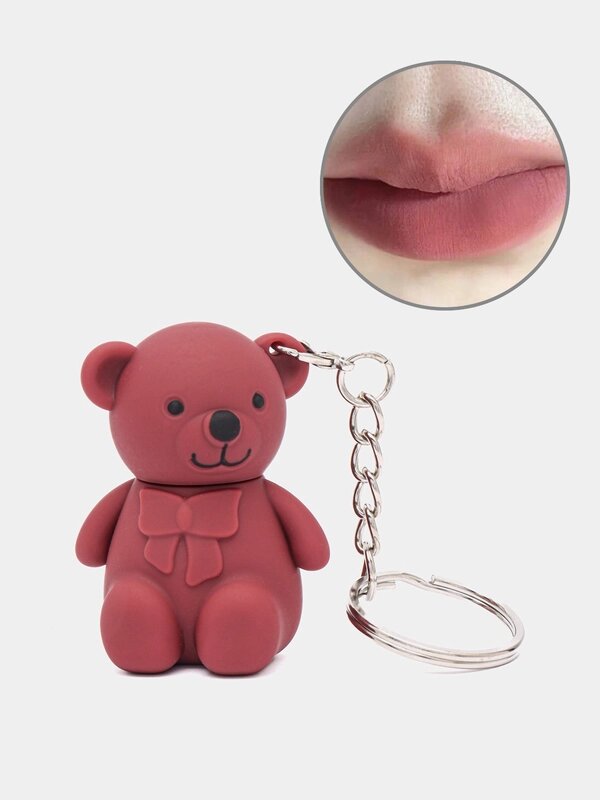 Тинт для губ, помада "Мишка", "Кролик", брелок для ребенка, подарок подруге