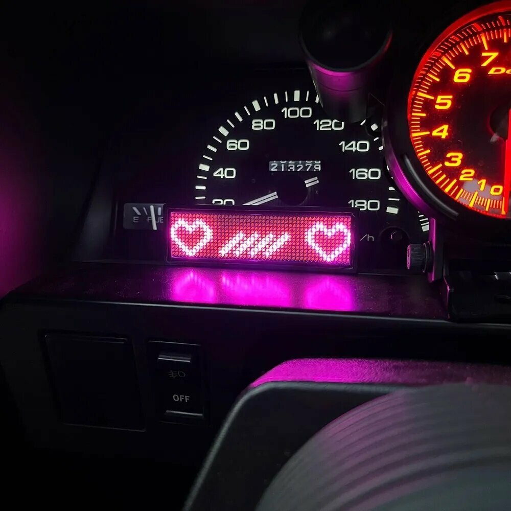 Led панель Underteam Pink, Светодиодная панель с управлением через приложение, для авто и интерьера