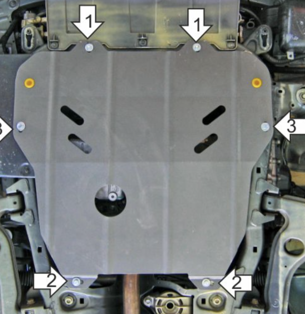 Защита двигателя для Opel Astra, Zafira, Meriva арт. MOTODOR.71501