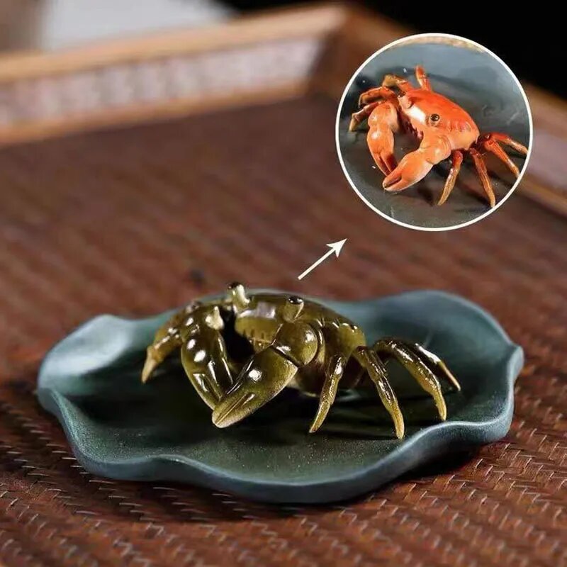 Фигурки для чая Краб из керамики