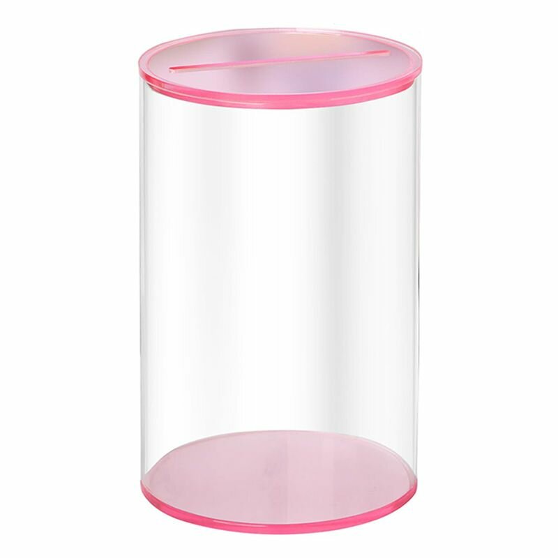 Декоративные прозрачные копилки из нетоксичного акрила для хранения денег