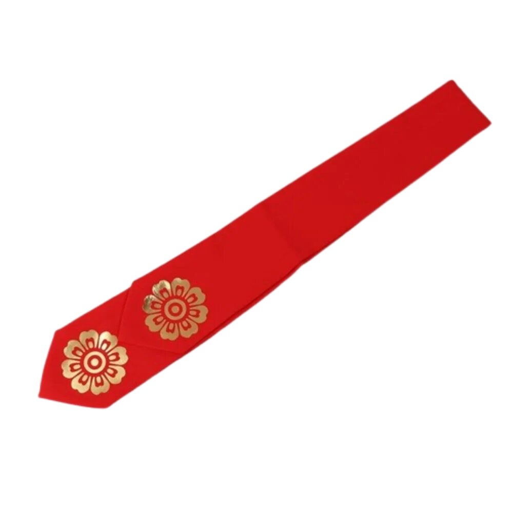 Повязка на голову корейская цветочная, Red