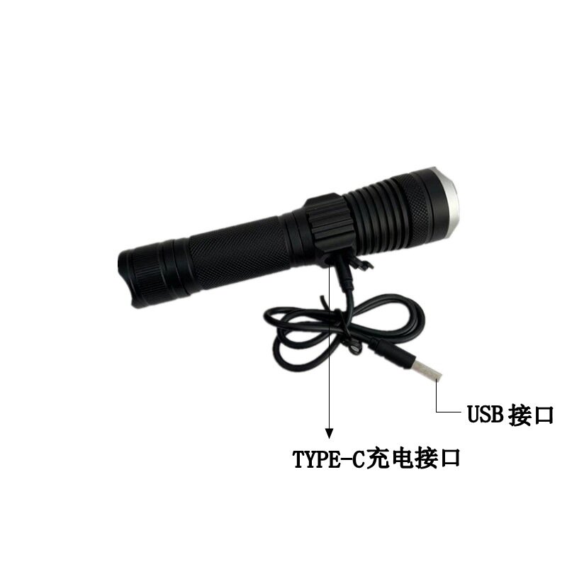 Сильный свет P50 Фонарик светодиодный телескопический зум USB зарядка многоцелевой открытый домашний патруль освещение