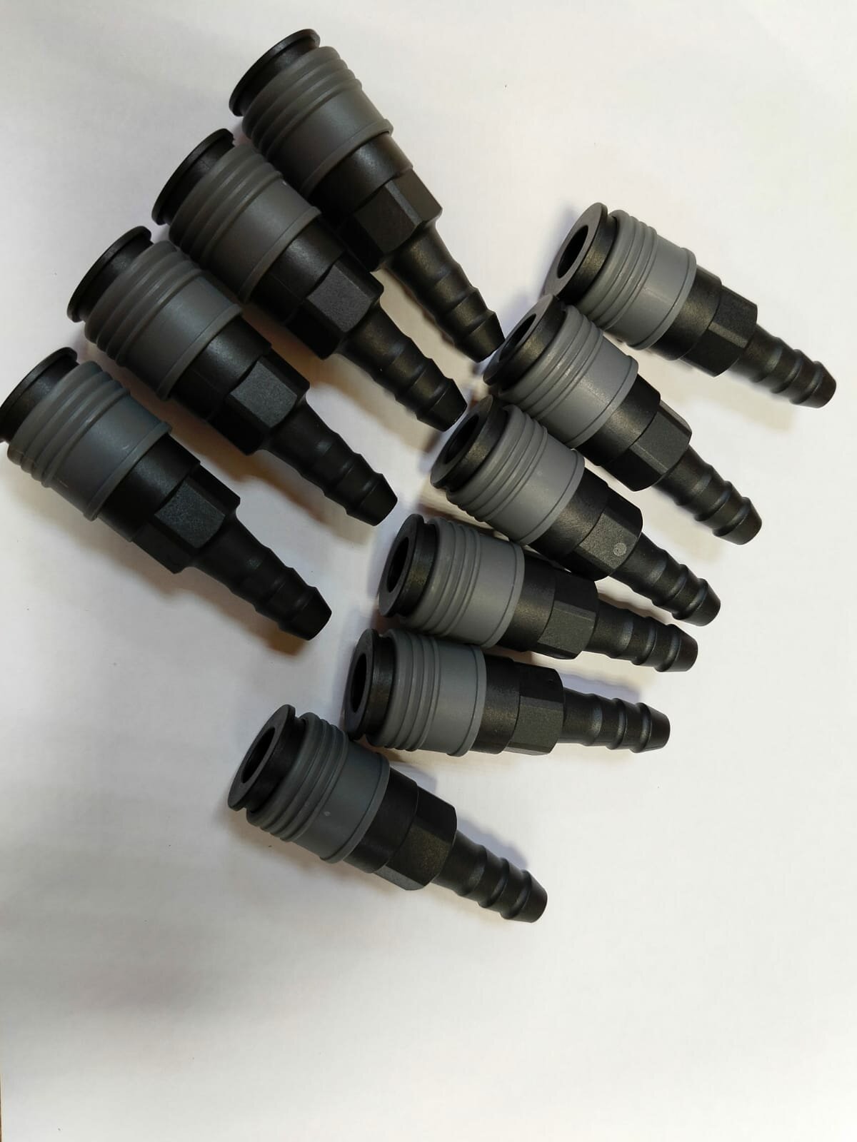 Переходник для пневмоинструмента, штуцер- быстросъемное соединение мама D 12 мм, для шланга 10шт