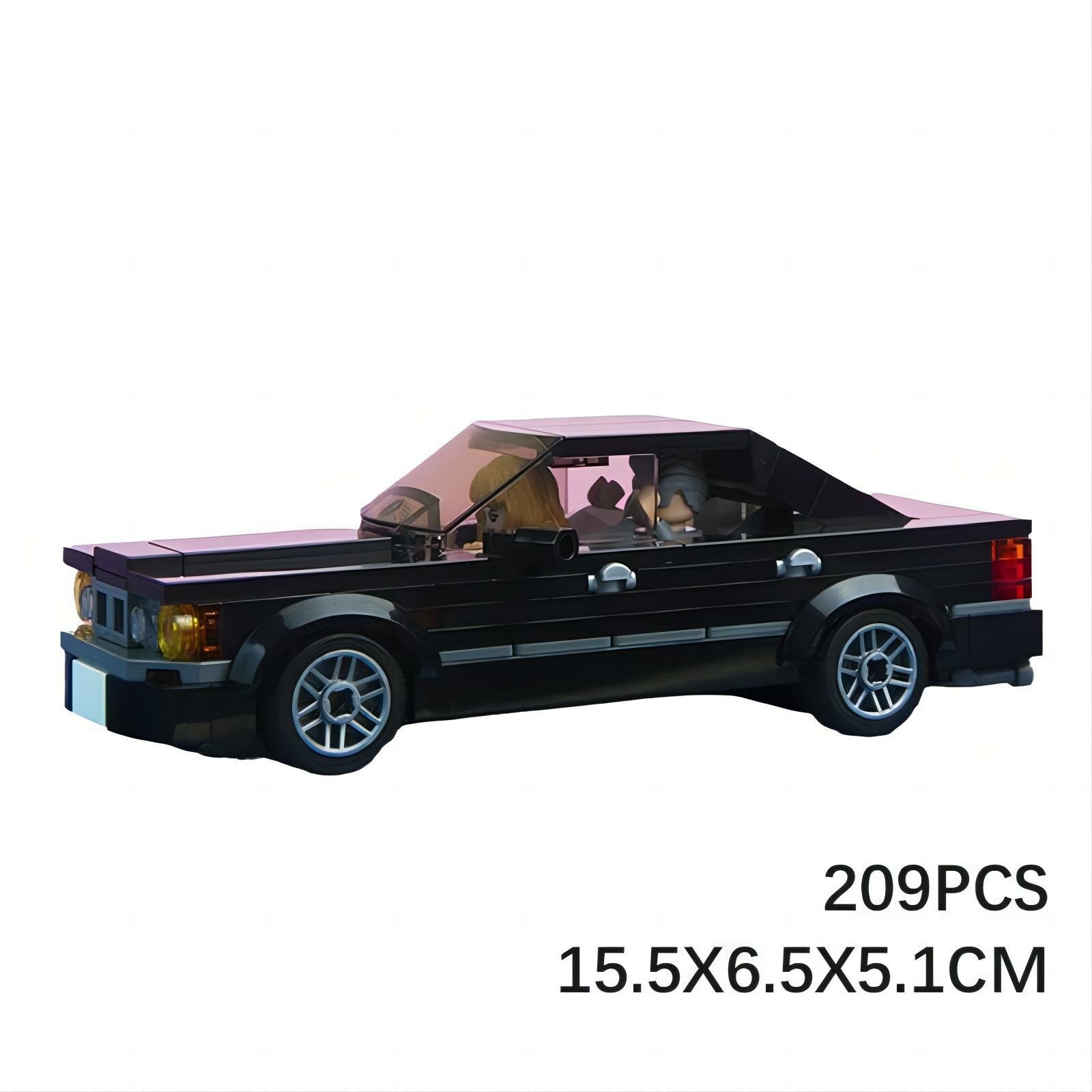 Набор строительных блоков MOC, серия 8, сетка BMW M5 E34, ретро спортивный автомобиль, мужской строительный подарок