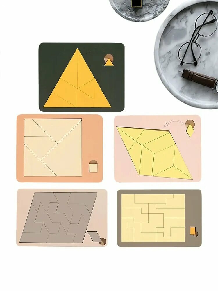 Треугольник Деревянная головоломка , Пазл