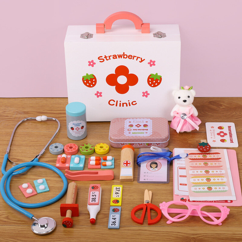 Магнитный педиатрический фонендоскоп для мальчиков и девочек - базовый набор A, детская игрушка для ролевых игр