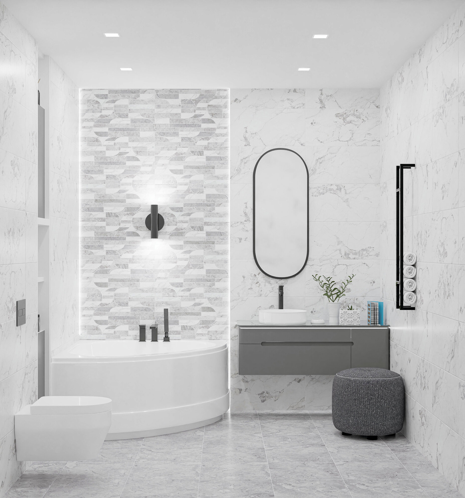 Плитка Напольная Azori Saint Laurent серый 42Х42 см 1,23 м²