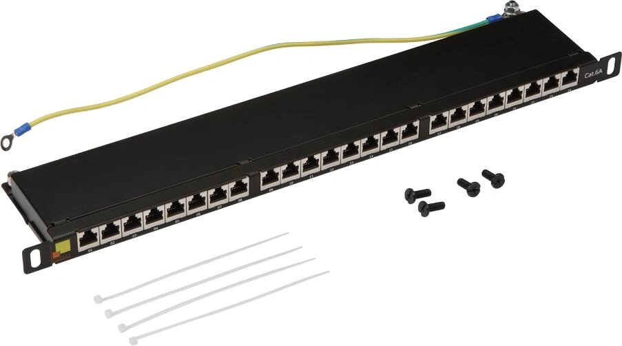 Патч-панель Lanmaster LAN-PPC24S6A 19 0.5U RJ45 кат.6A STP