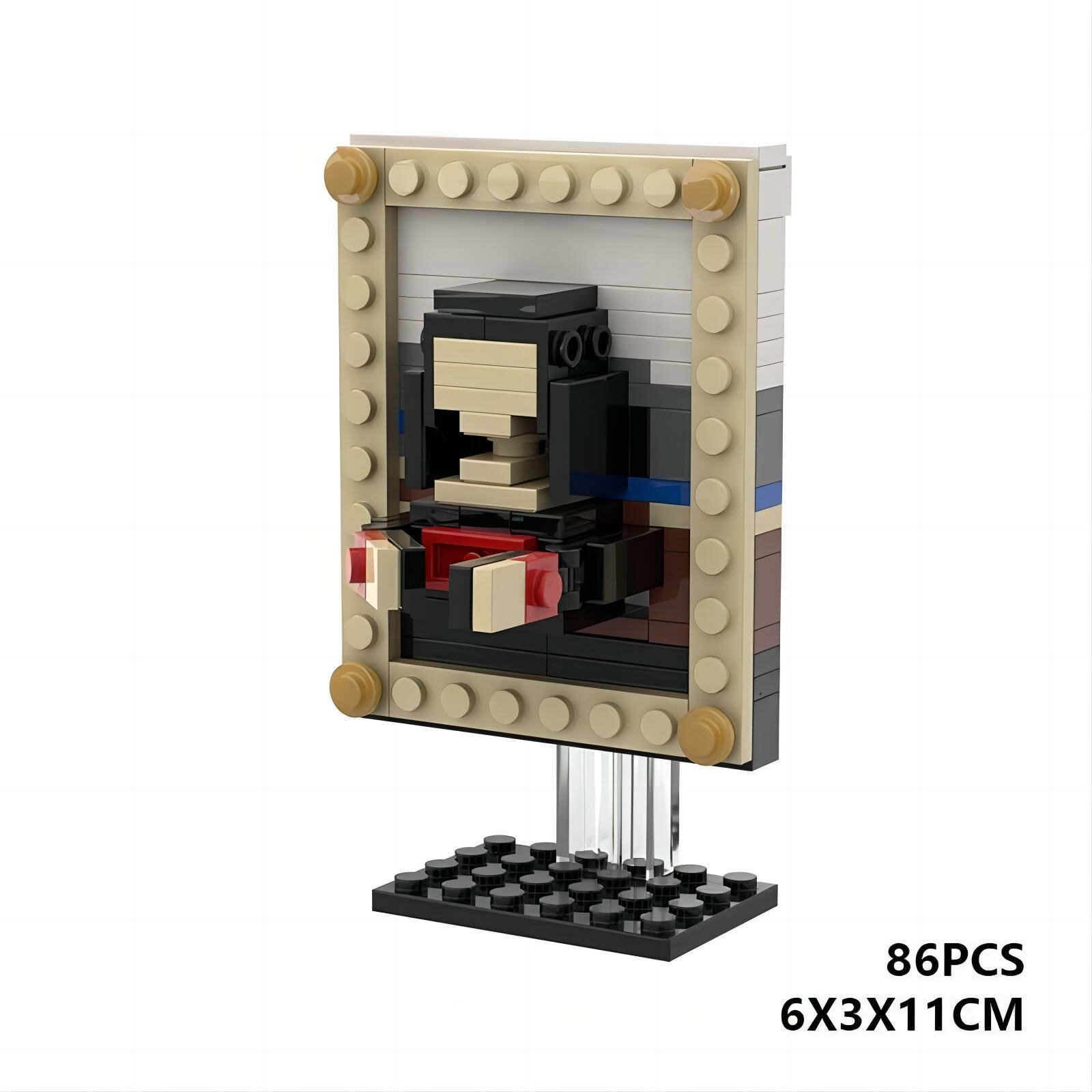 MOC строительные блоки игрушки мини всемирно известные картины Ван Гог Звездная ночь Мона Лиза Большая волна у Канагавы