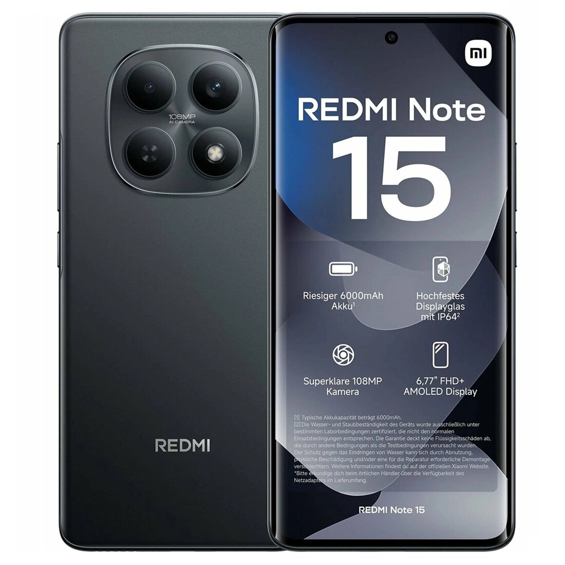 Смартфон Xiaomi Redmi Note 15 4G 8/256Gb черный Global
