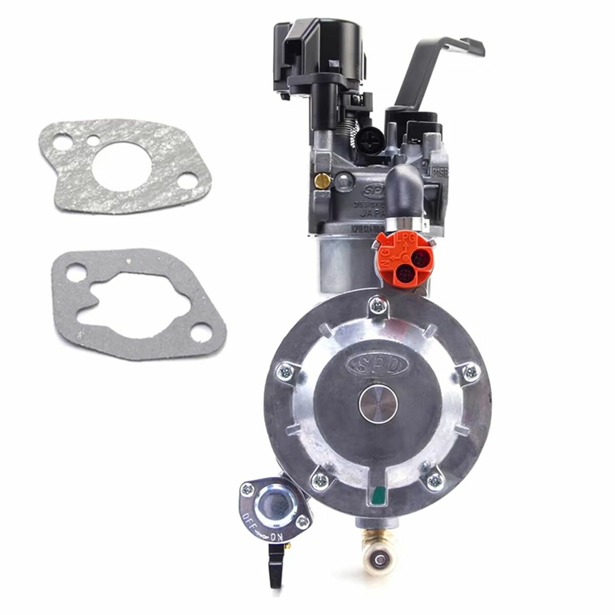 Комплект карбюратора для сжиженного нефтяного газа P19B с преобразованием частоты 3 кВт 6,5 л. с. 168F 170F, бензиновый генератор с двумя вид