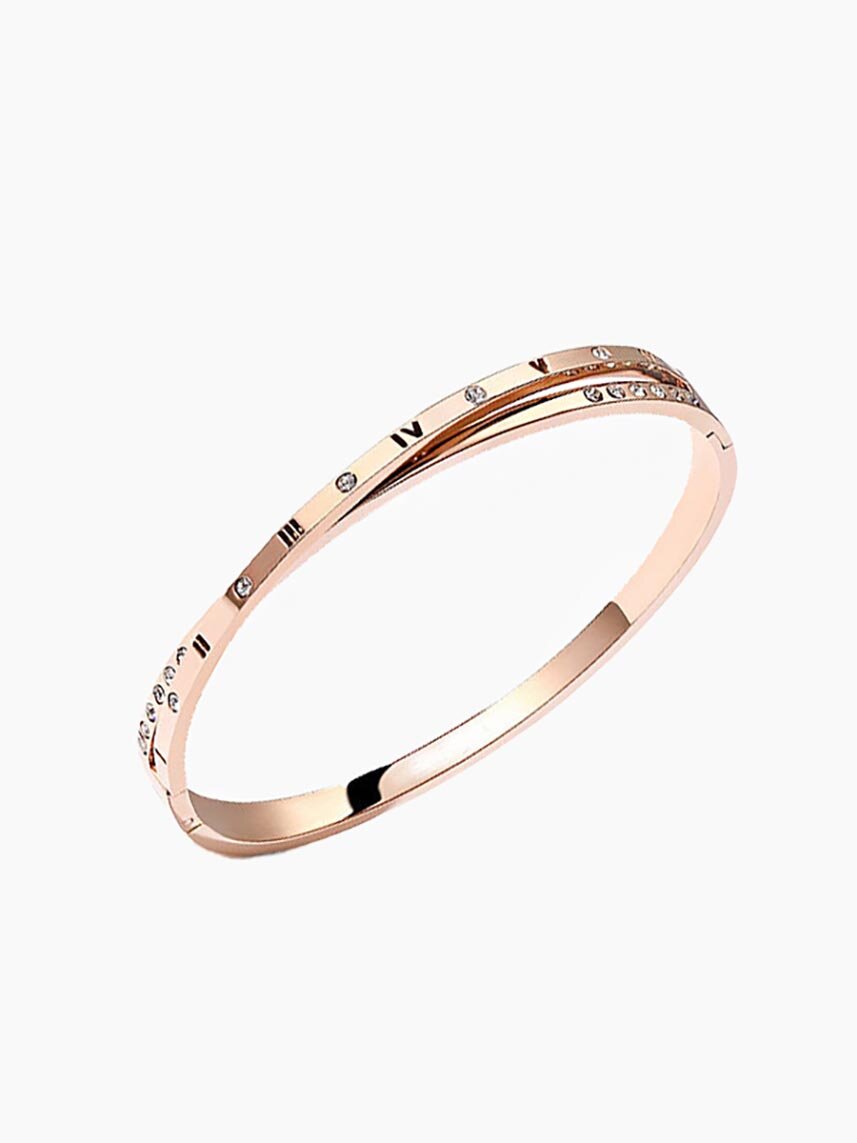 Жесткий браслет, циркон