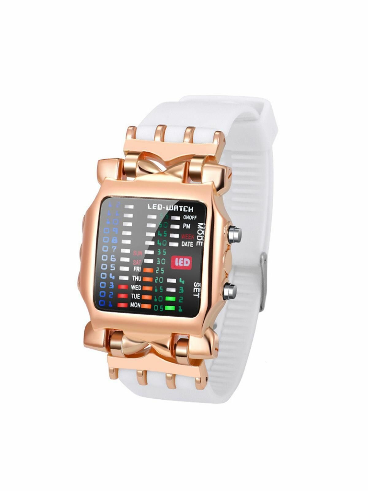 Умные часы, Электронные часы с Бинарным Светодиодом-Golden Leucorrhea