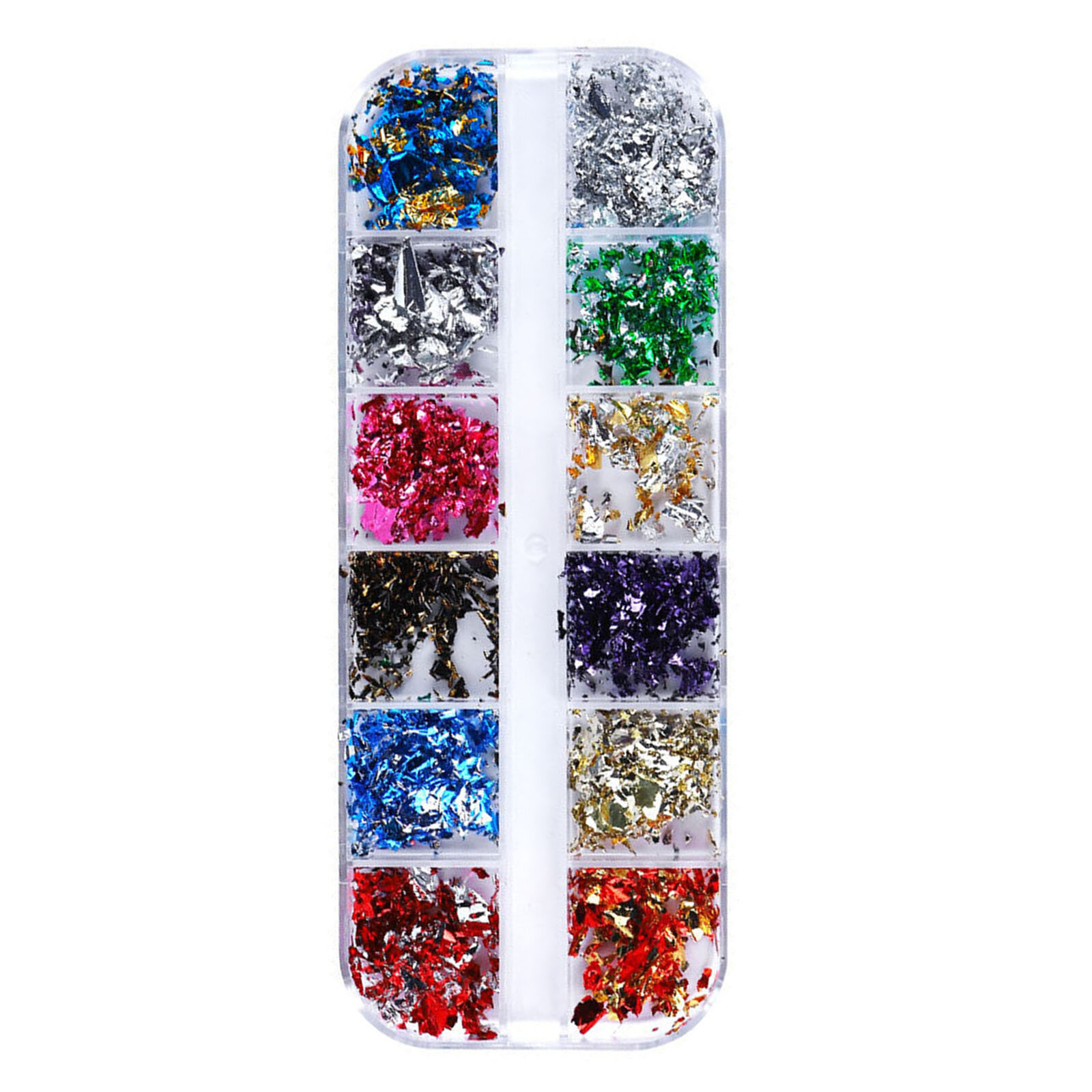 1 Box Metal Foil Flakes Material Tinfoil Color Metal Gold Silver Copper Model CB01 CB02 CB03 CB04 CB05 CB06 for Nails DIY Painting Crafts Slime Resin Jewelry Making Package Size 13*5*2cm Package Weight 22g