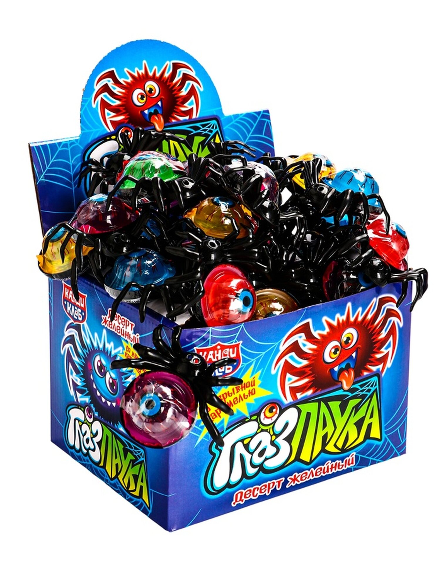 Десерт желейный со взрывной карамелью «Глаз паука» ассорти 17г 10961271