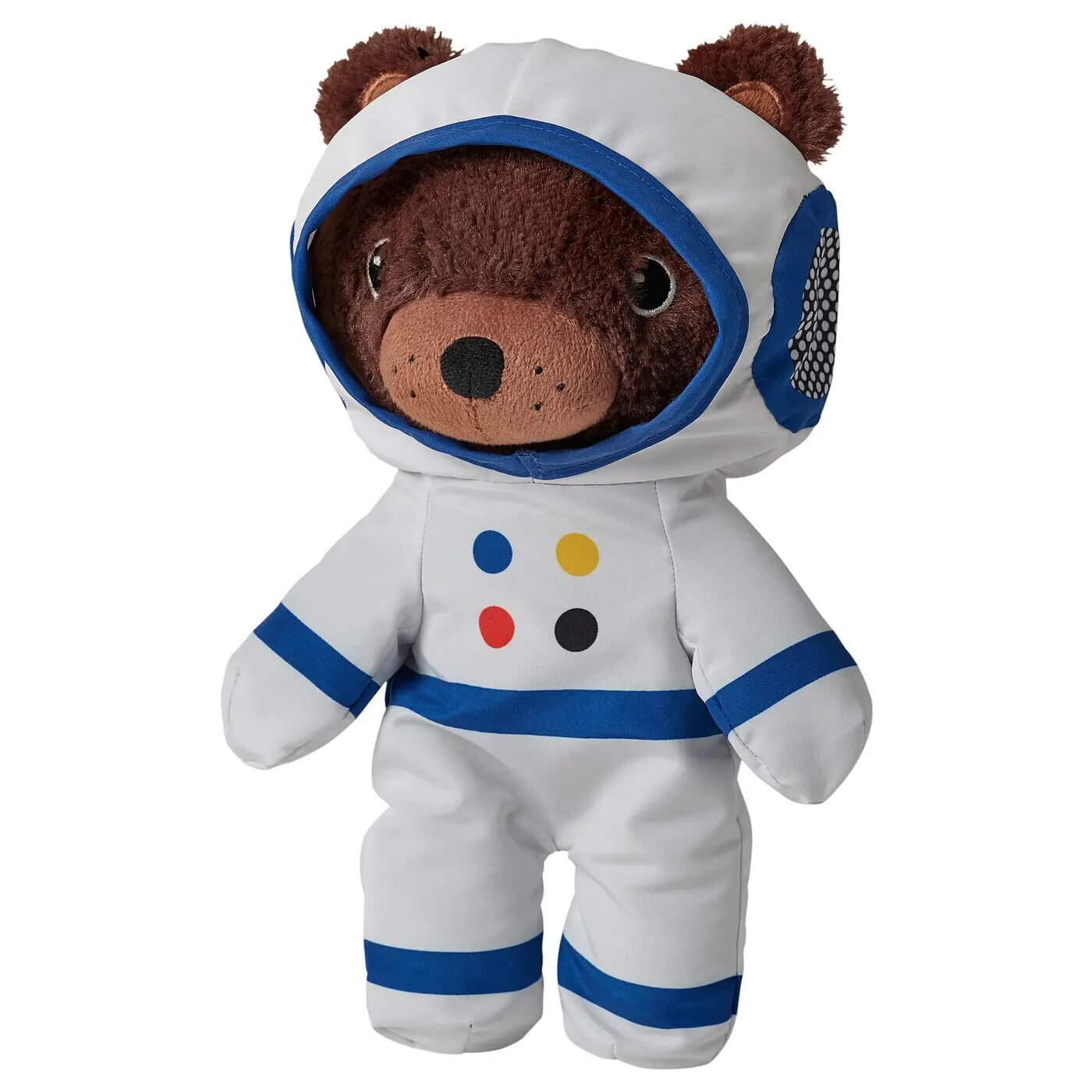Мягкая игрушка AFTONSPARV в космическом костюме, медведь, 28 см