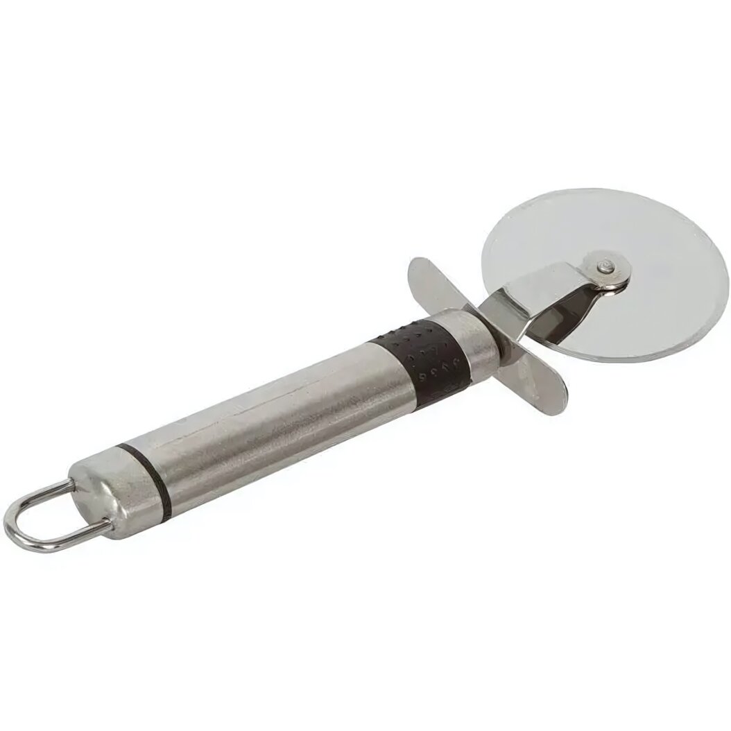 Нож для пиццы сити с эргономичной ручкой, нержавеющая сталь, лезвие 25 см, серебристый