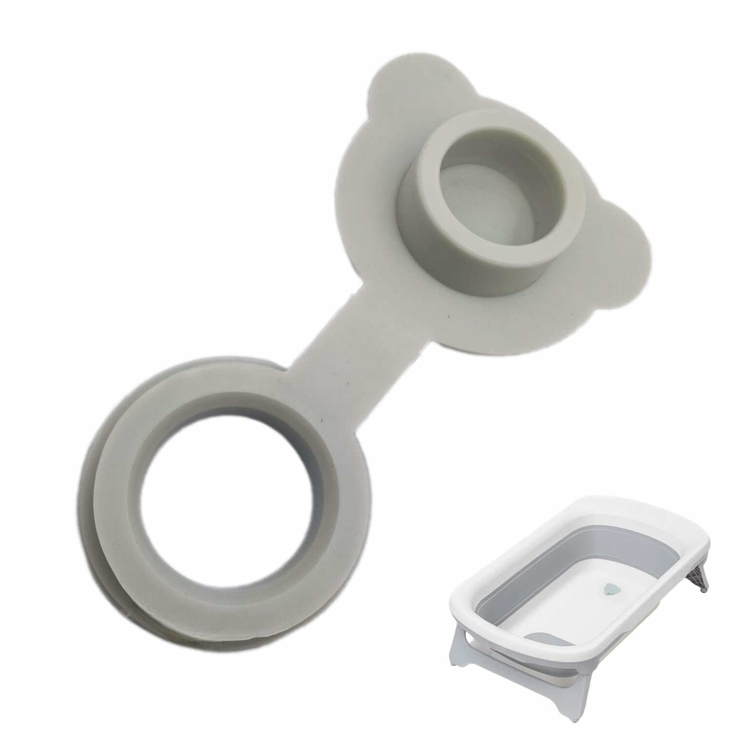 Силиконовая заглушка для ванны младенца (подходит для большинства детских ванночек, внутренний диаметр 1,2 дюйма).