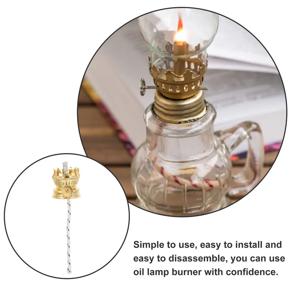 2 шт. Запасные масляные горелки для керосиновых ламп с фитилем