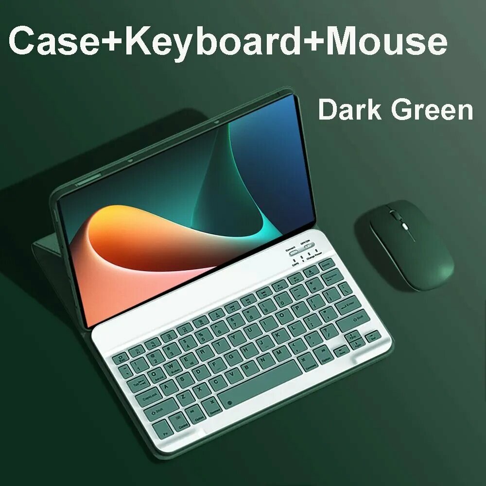 Чехол для планшета Xiaomi Mi Pad 5/5 Pro 11 дюймов со съемной Bluetooth-русской клавиатурой и мышью.